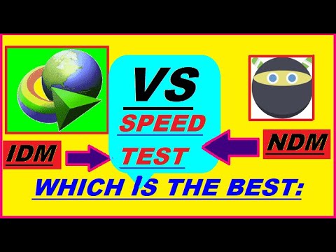 Internet Download Manager (IDM) VS Ninja Download Manager (NDM) Speed ...