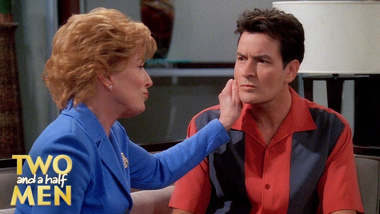 Charlie Makes Friends with His Mom | Two and a Half Men - YouTube