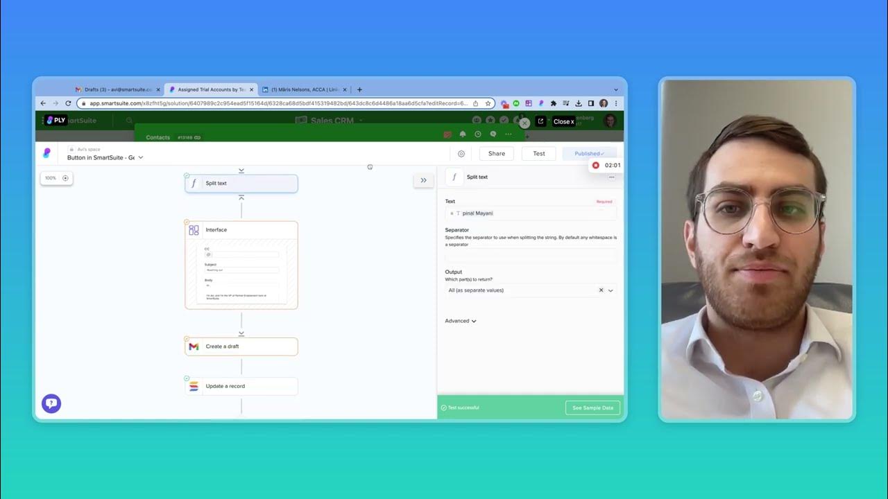Automate Sales Outreach Emails Using Ply and SmartSuite - YouTube