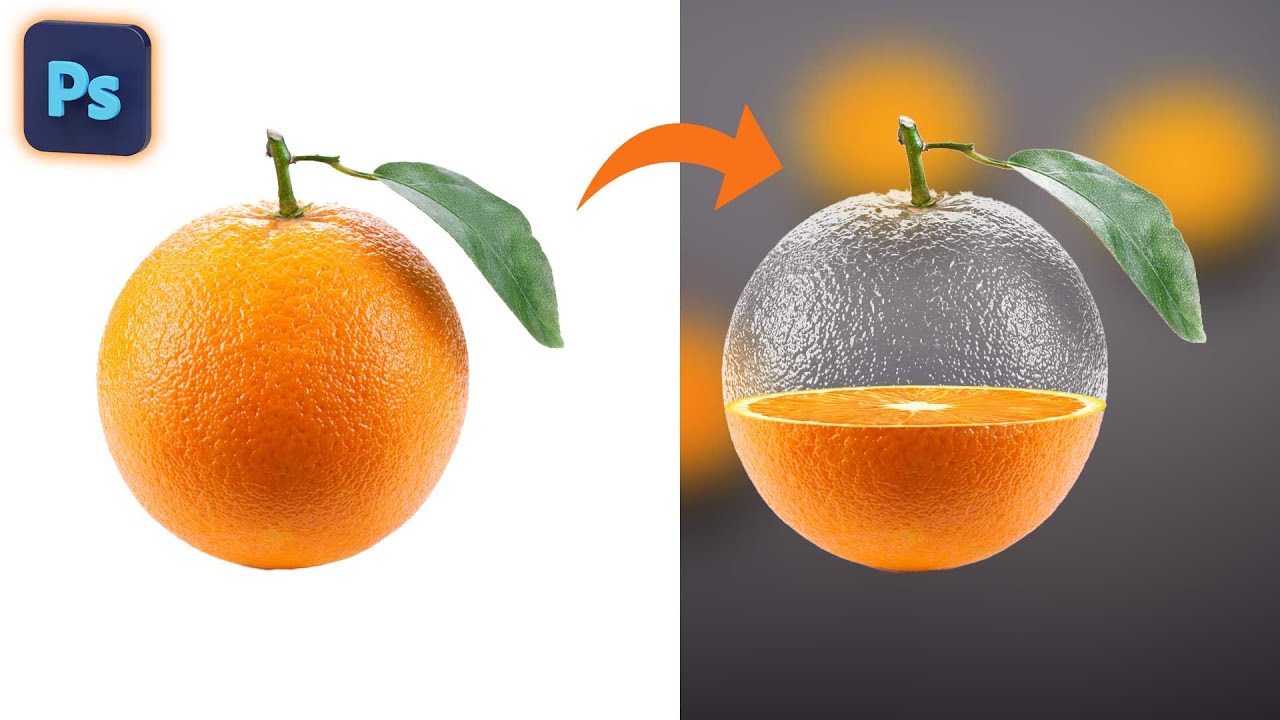 Transparent Effect in Photoshop | Transparent Orange Manipulation # ...