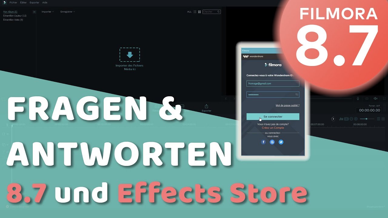 Fragen und Antworten zum Filmora Effects Store & der Wondershare ID ...