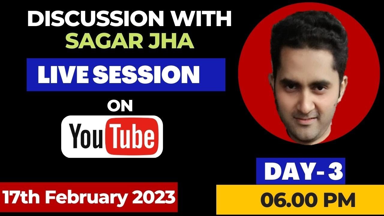 Live Session with Sagar Jha | Study Chakra | Exam Queries - Day 3 - YouTube