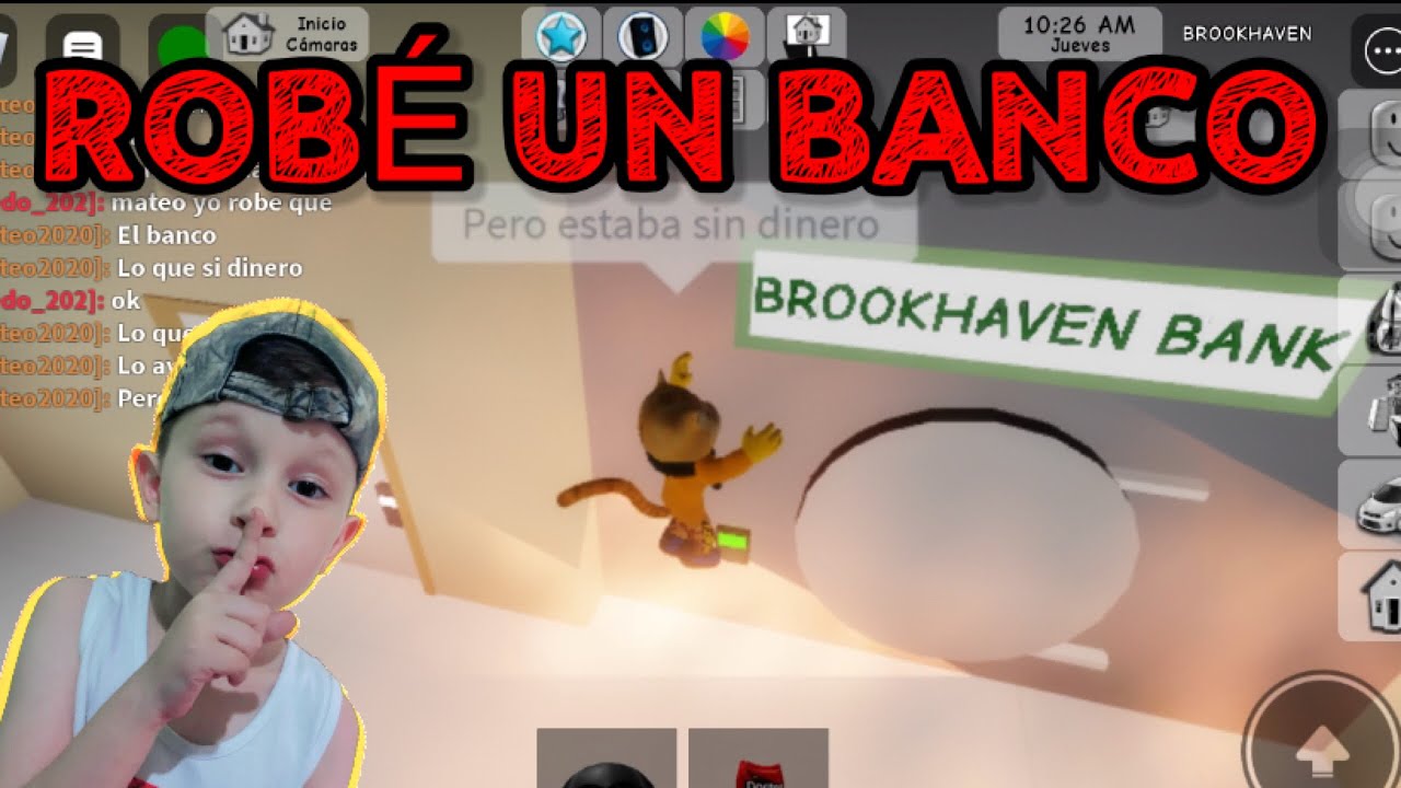 BROOKHAVEN Roblox - ROBÉ un BANCO 😲😲😲 - YouTube