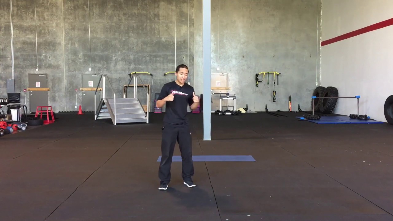 PARE/POPAT Training - 2 foot landing for the mat jump - YouTube
