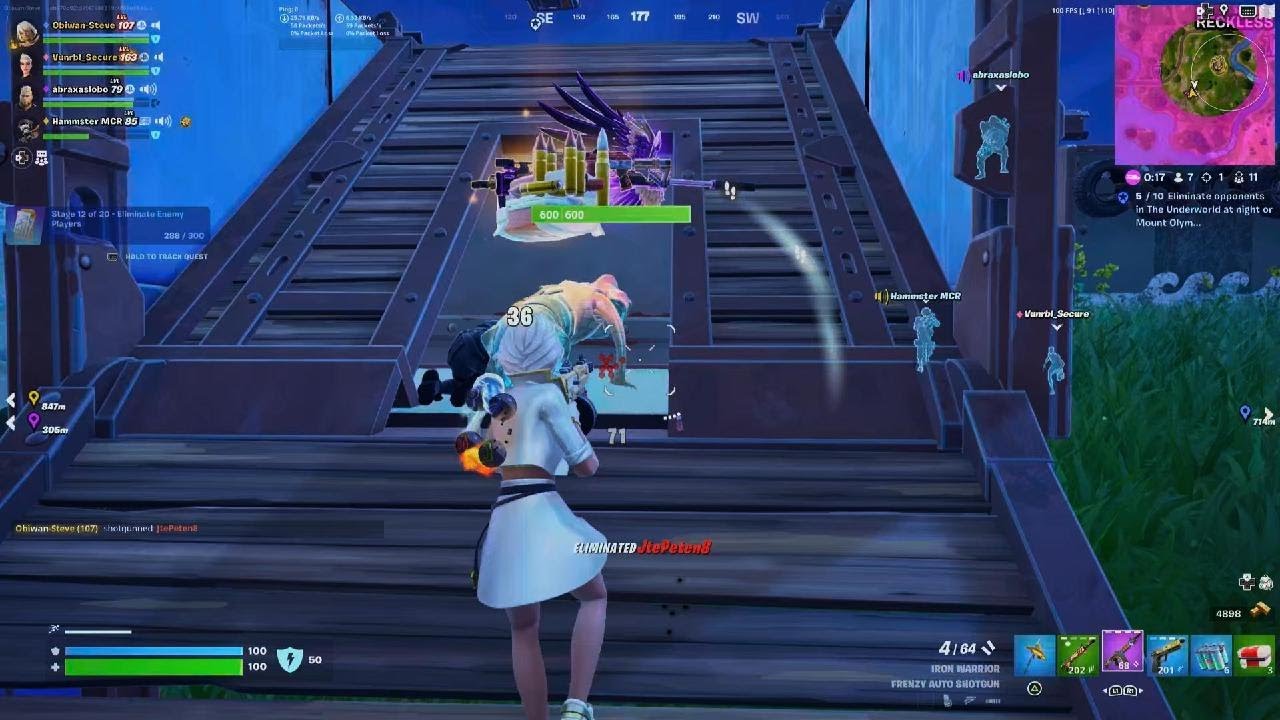 Fortnite C5S2 Classy Courts to Hill W Reckless - YouTube