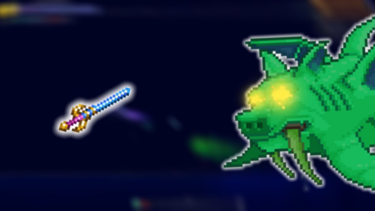 Terraria - Killing Duke Fishron with Starlight (Master Mode) - YouTube