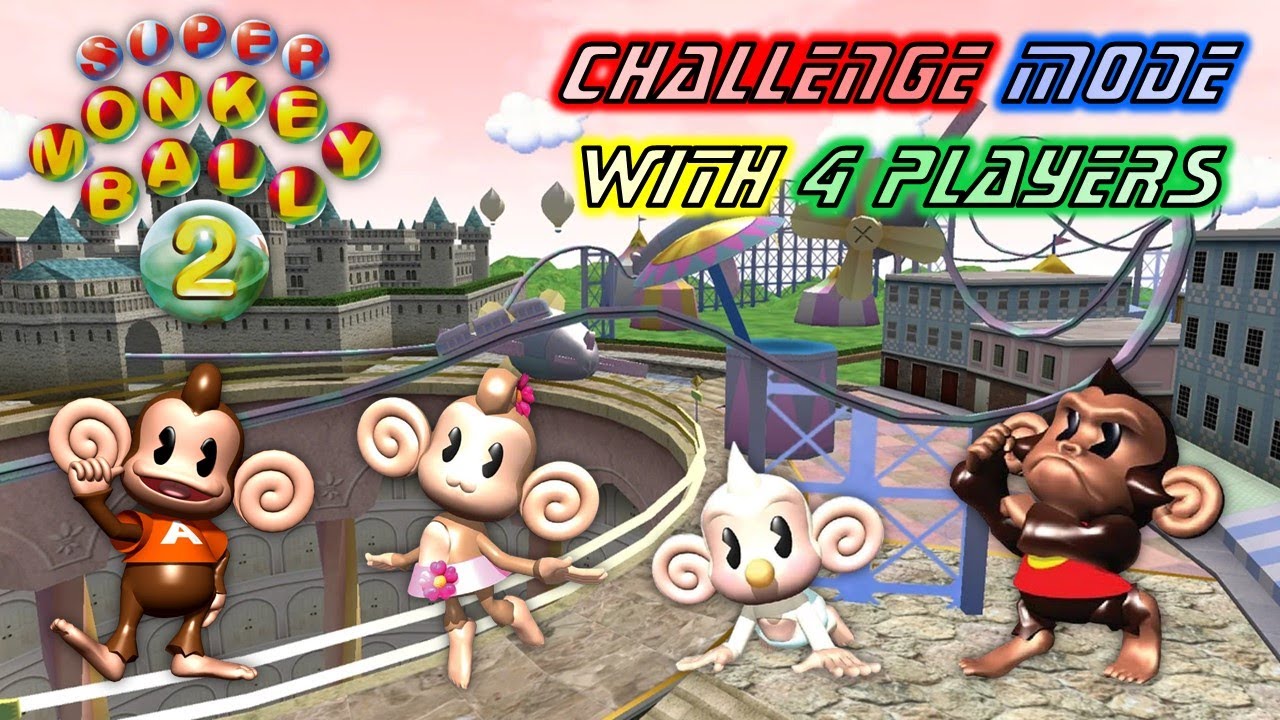 Super Monkey Ball NGUU 3 - Challenge Mode (Multiplayer) - Beginner Stages - YouTube