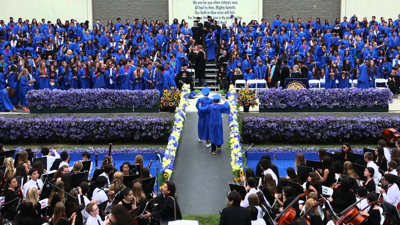 SAMOHI Class of 2013 Graduation Throwing of flowers - YouTube