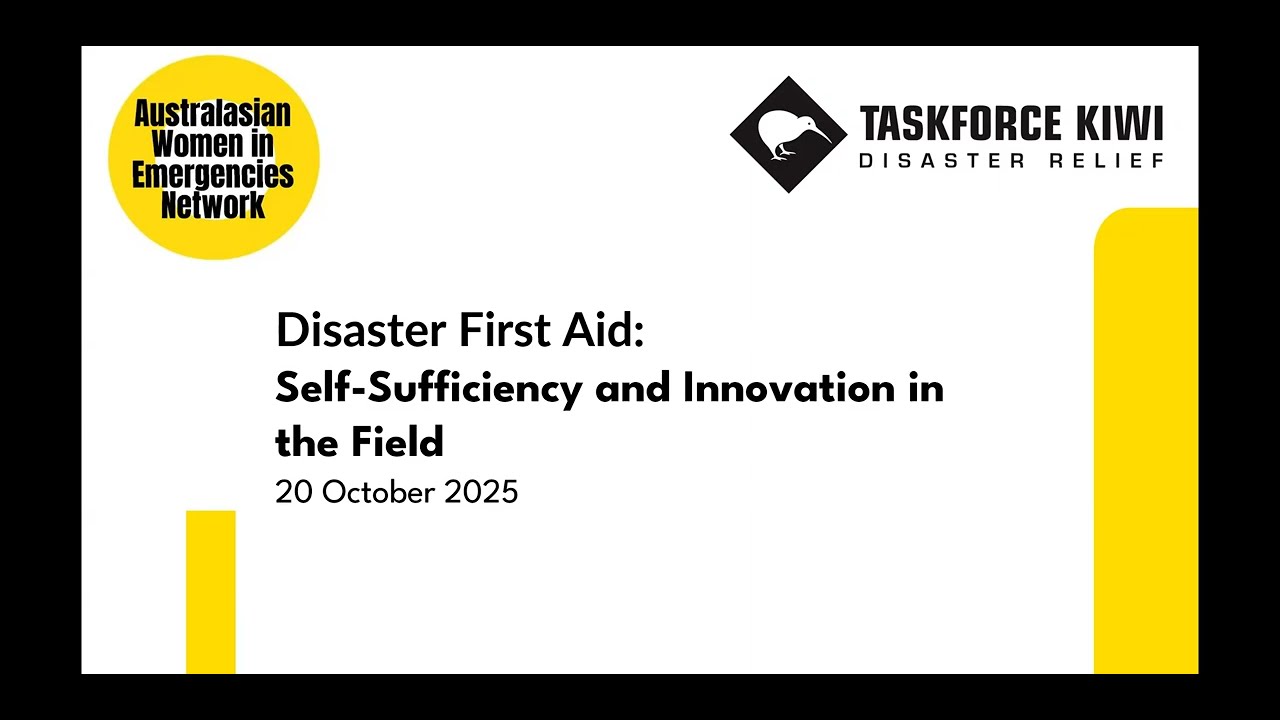 Disaster First Aid: Self-Sufficiency and Innovation in the Field - YouTube