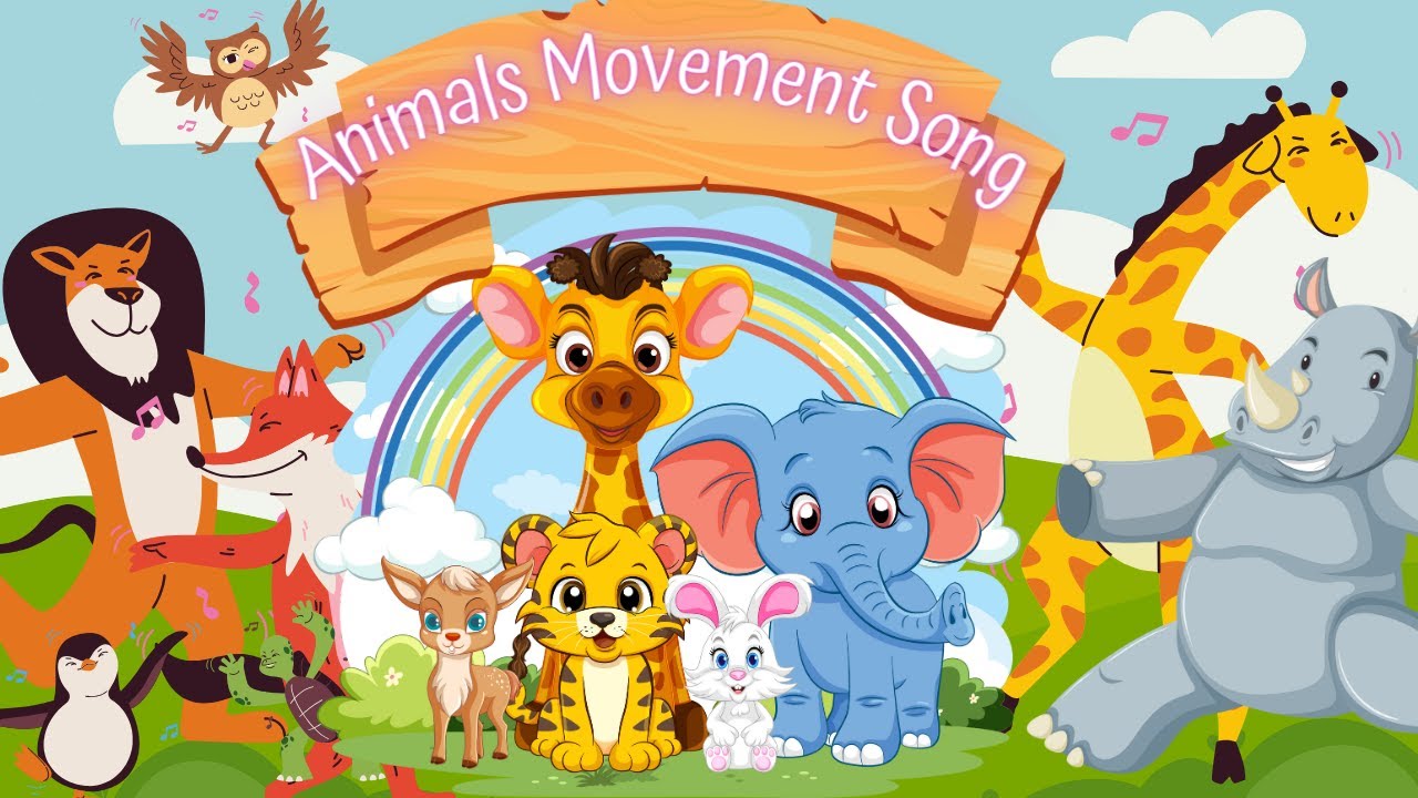 Animals Movement Song for Kids: Fun Exercise and Dance with Animals ...
