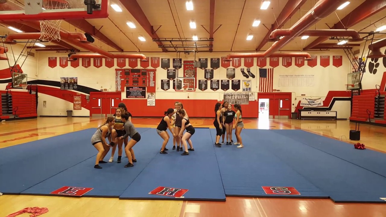 Jv Cheer Comp Routine - YouTube
