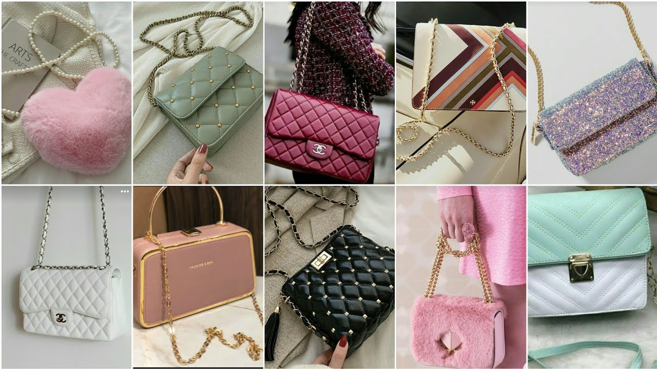 long chain style handbags for girls|| latest handbags design ideas for ...