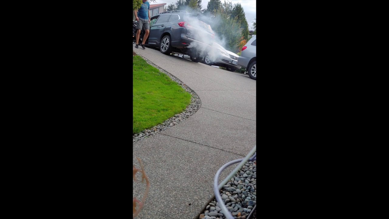 2019 Subaru Ascent Cold Startup (blue/white smoke) - YouTube