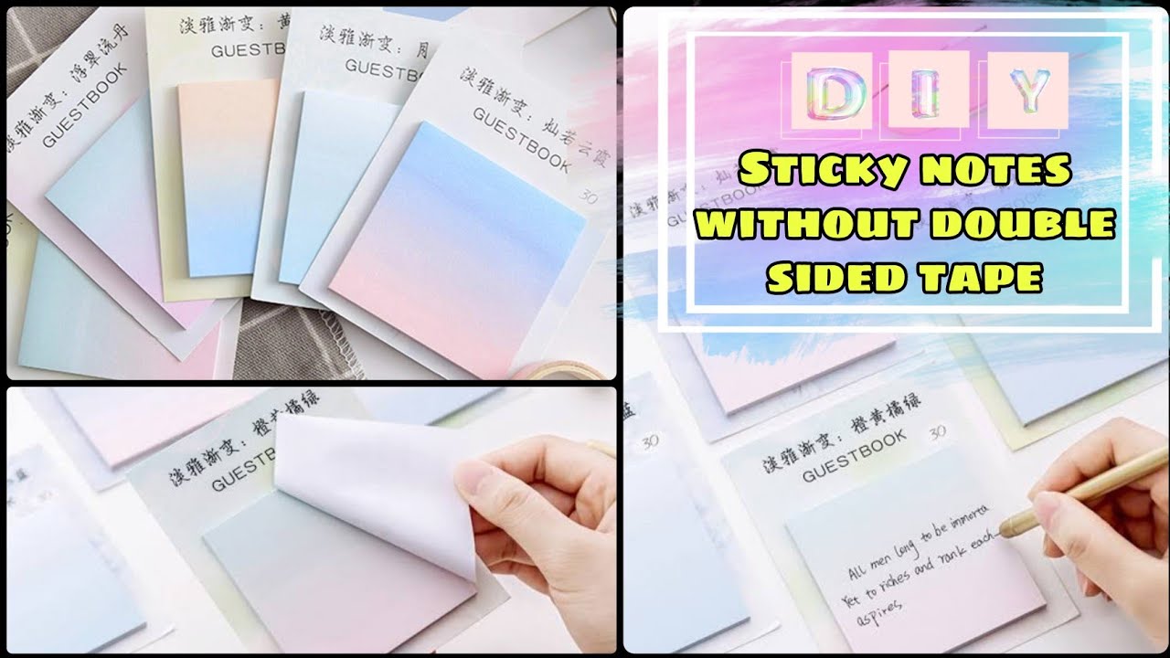 How To Make Sticky Notes without Double Sided Tape Gradient Sticky Notes Diy Cute Sticky how-to-make-sticky-notes-without-double-sided-tape-gradient-sticky-notes-diy-cute-sticky