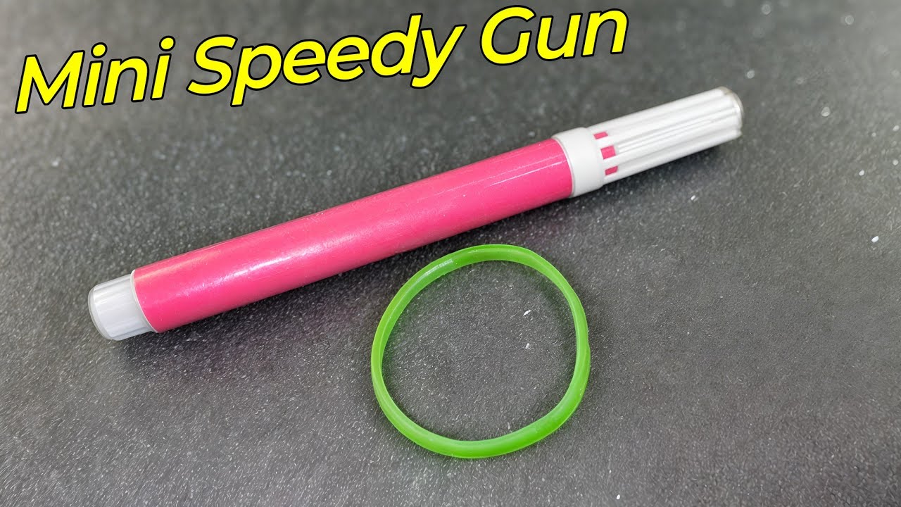 Homemade Speedy Gun | mini gun kaise banaen | how to make mini gun at ...