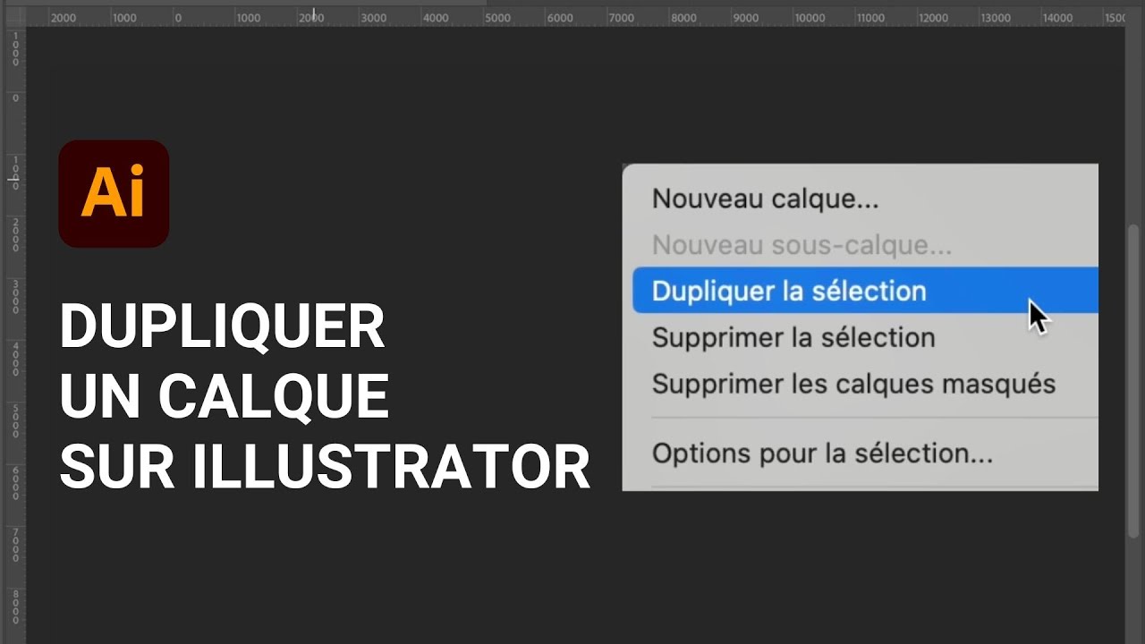 Comment dupliquer un calque sur Illustrator ? - YouTube