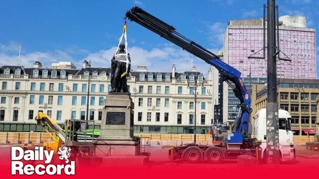 Glasgow's George Square military statue items 'inappropriate' and will ...