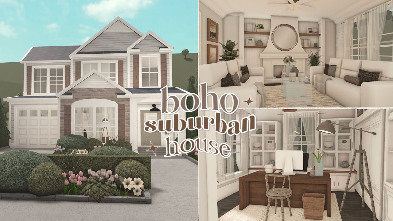 Roblox L Bloxburg Boho Suburban Home 351k Eloiral Youtube