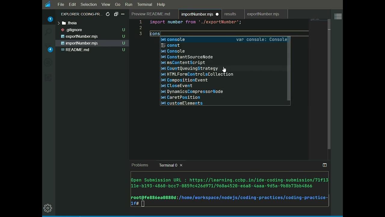 NXT WAVE | Node JS | Import and Export a Number | Coding Practice 1 | Solution - YouTube