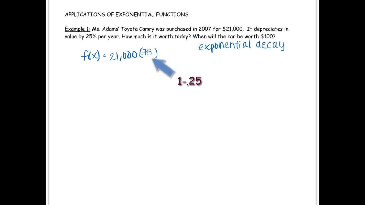 Exponential Growth Decay & Half-Life - YouTube