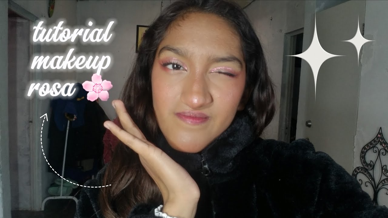 tutorial de makeup rosa 🌸/ un maquillaje para salir - YouTube