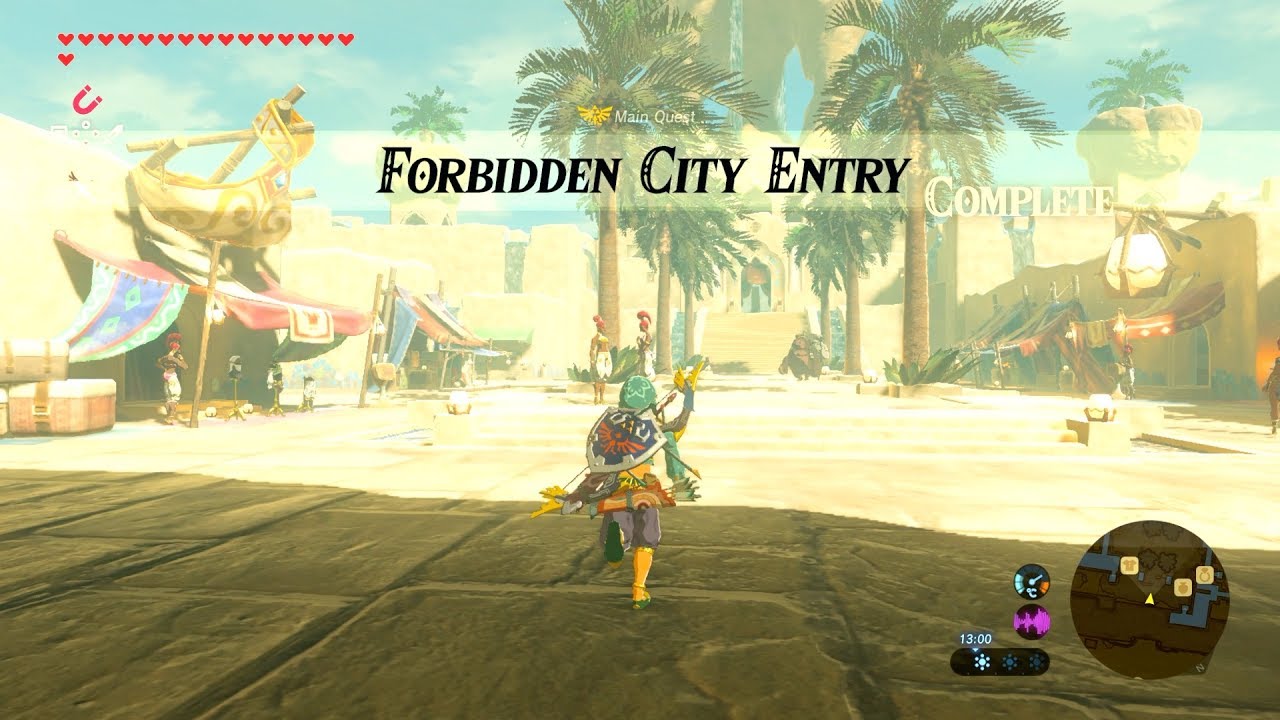 Zelda: BOTW (Forbidden City Entry) Main Quest - YouTube