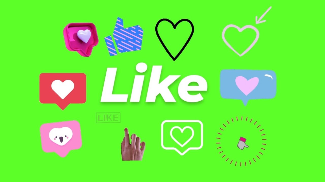 Animated Like GIF Green Screen Pack (Free Download) - YouTube