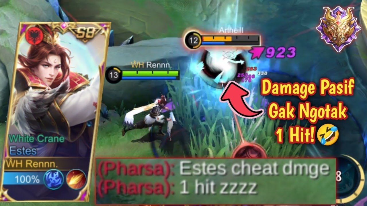 ESTES MAGE FULL DAMAGE! PASIF 1x HIT MUSUH MATI! BUILD ESTES TERSAKIT ...