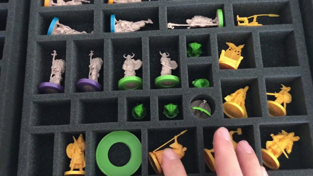 Feldherr Custom Foam Insert for Blood Rage board game Review - YouTube