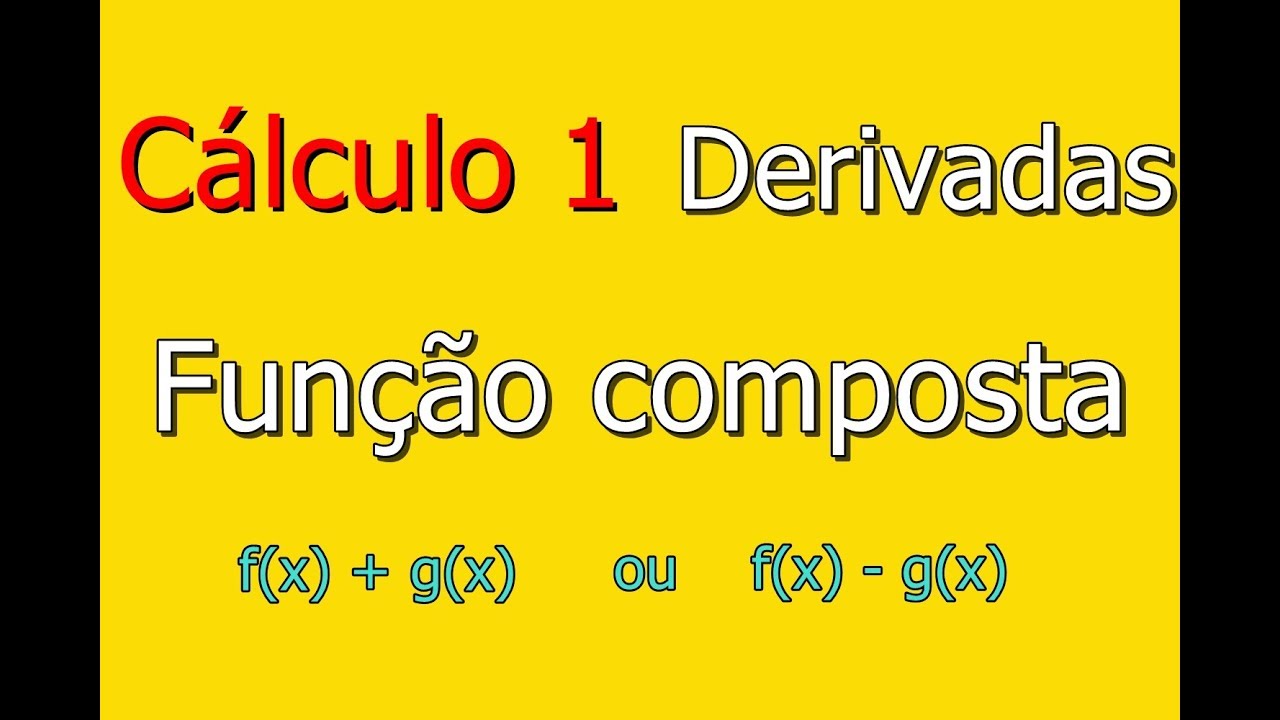 Derivada de função composta - Cálculo 1 - YouTube