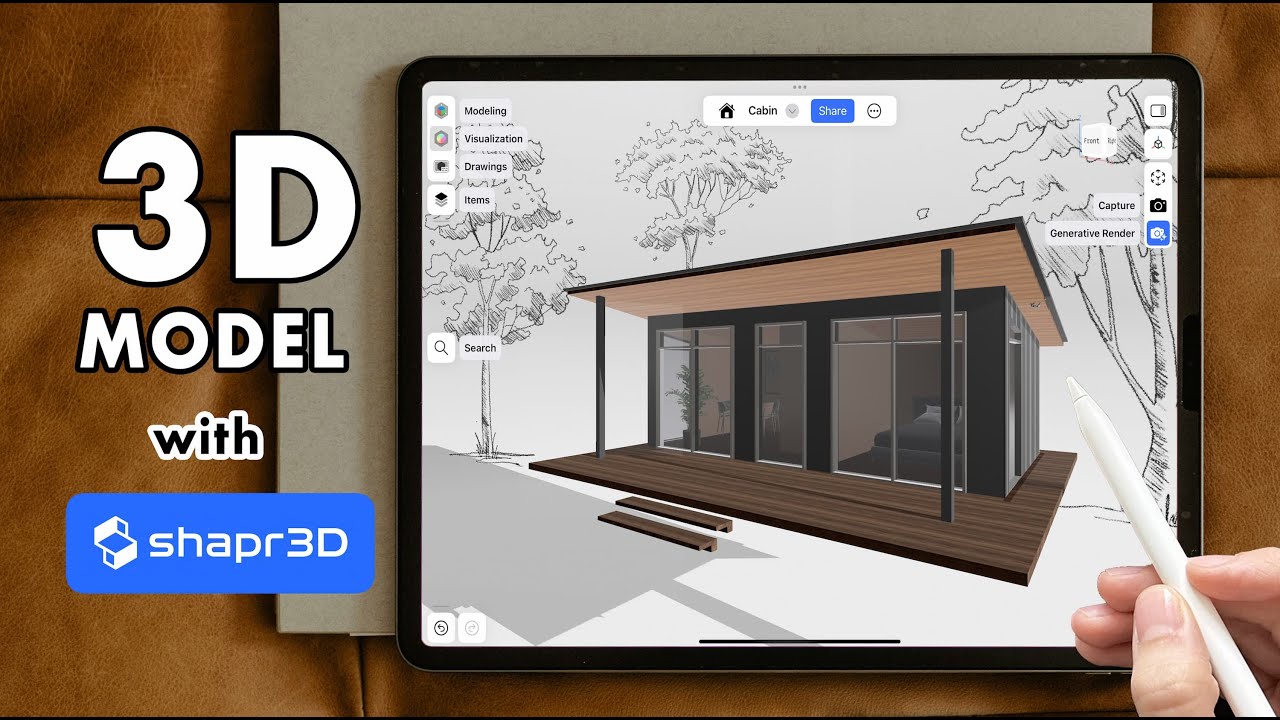 Shapr3D on the iPad, explained by an architect (+ free PDF guide) - YouTube