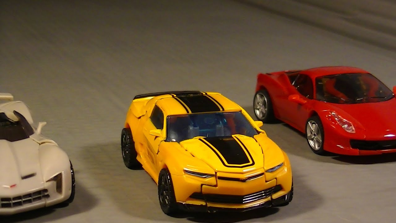 Transformers: DoTM Highway Chase and Mexican Standoff stop-motion - YouTube