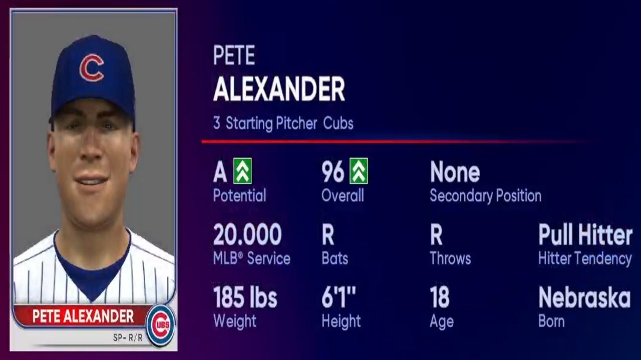 How To Create Pete Alexander Mlb The Show 22 - YouTube