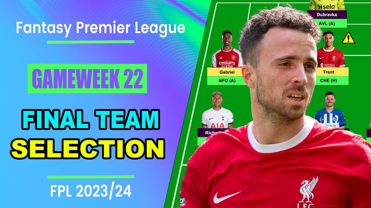 FPL Gameweek 22: FINAL TEAM SELECTION | Fantasy Premier League Tips ...