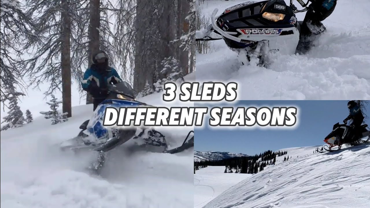 3 Sleds Different Seasons Snowmobiling - YouTube