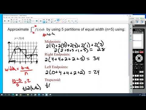 AP Calculus 4 3 Riemann Sums and Trapezoidal Approximations - YouTube