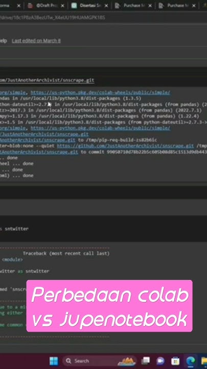 Apa si perbedaan colab dengan jupyter notebook #python #colab # ...