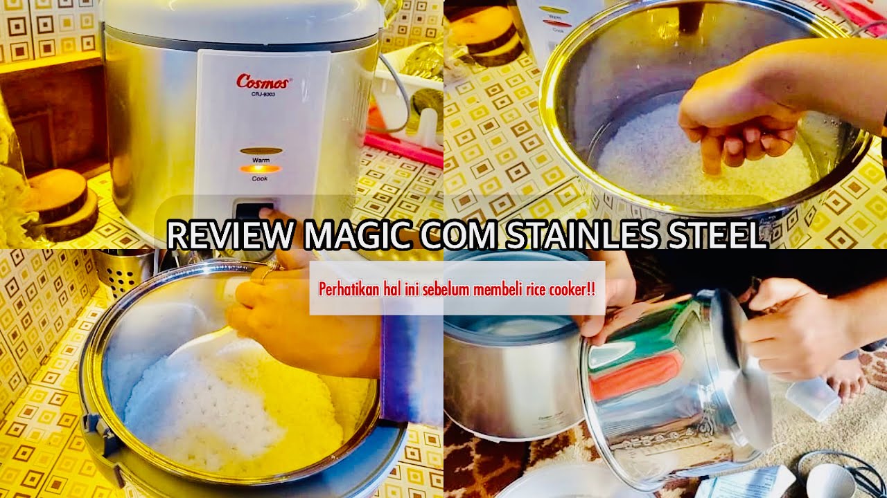 UNBOXING DAN REVIEW MAGIC COM STAINLES STEEL COSMOS CRJ 9303 | TIPS ...