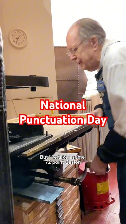 Howard prints some standard punctuation for National Punctuation Day ...