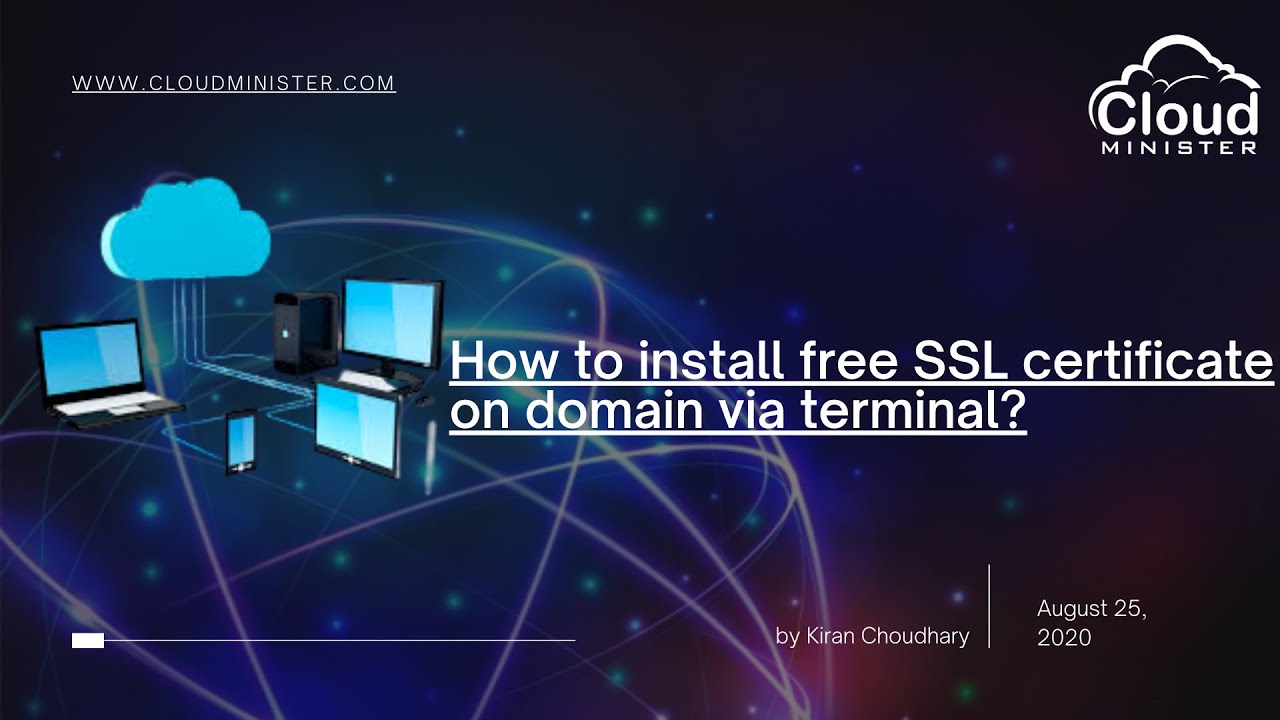 How to install free SSL certificate on domain via terminal? - YouTube