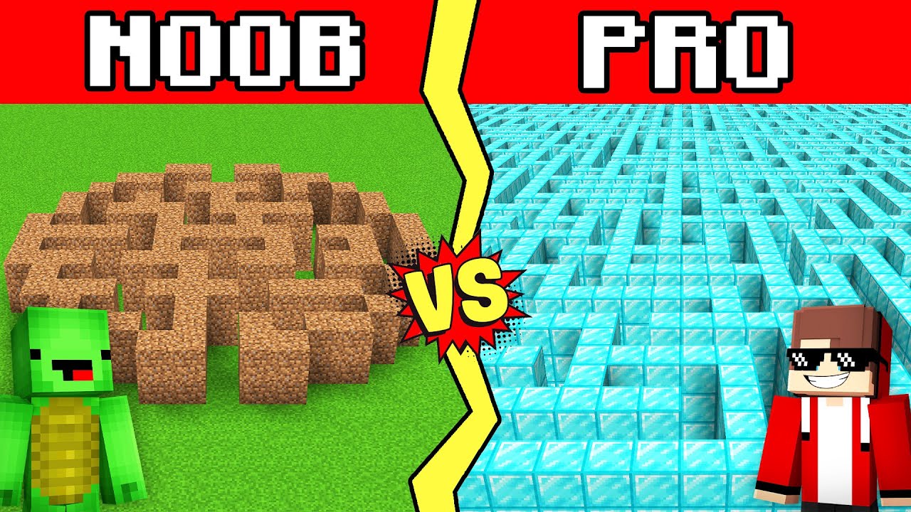JJ And Mikey Go Through Each Other's MAZES In Minecraft - NOOB VS PRO CHALLENGE - Maizen Parody ...
