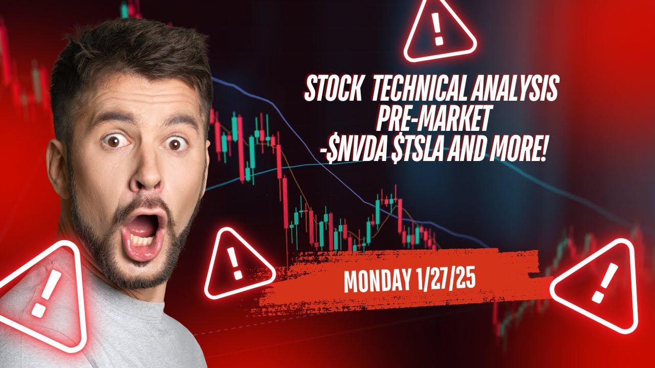 Stock Chart Technical Analysis - 1/27/25 Pre-Market- $NVDA $TSLA and ...