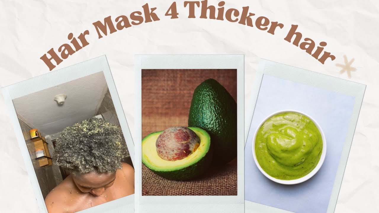 Avocado Hair Mask for THICKER and FULLER hair | Egg Mask | DIY hair ...