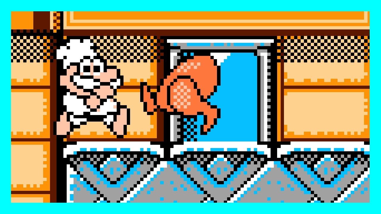 Panic Restaurant (NES) localized version | full game session 👨‍🍳🎮 - YouTube