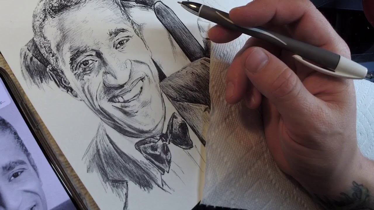 "Three Crooners" a drawing by Nate Michaels - YouTube