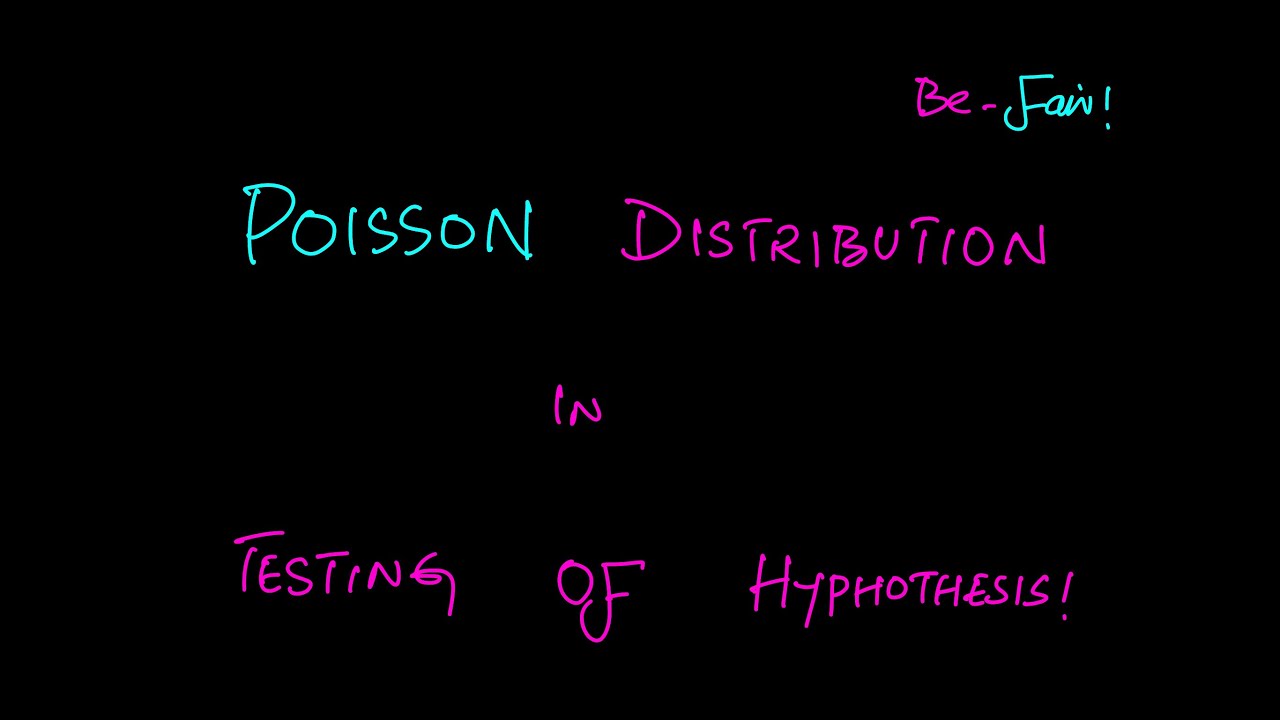 A2 Maths S2: POISSON DIST IN TESTING OF HYPOTHESIS. TESTING Lecture ...