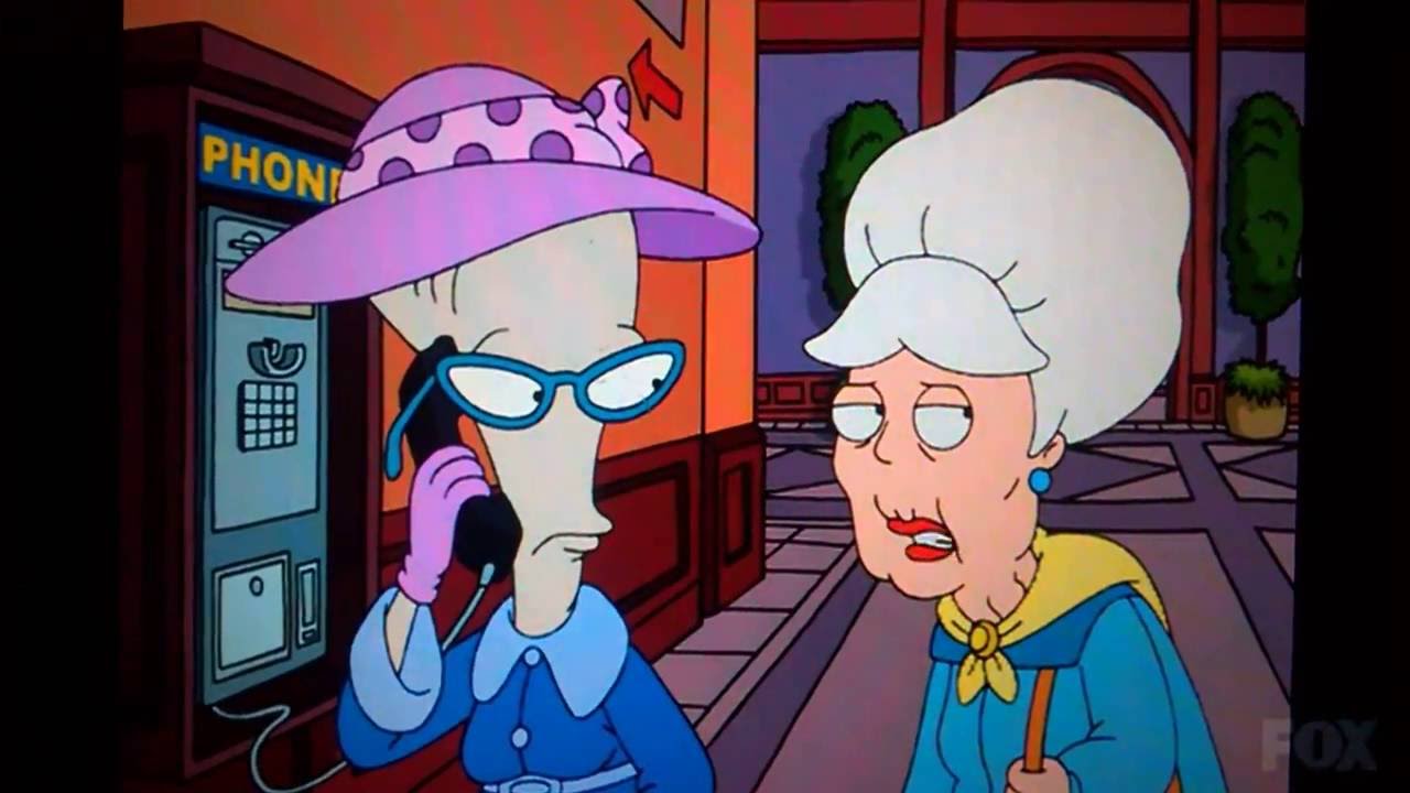 American Dad! S1E5: Roger Codger: "Here's Your Filthy Wetback Donut ...