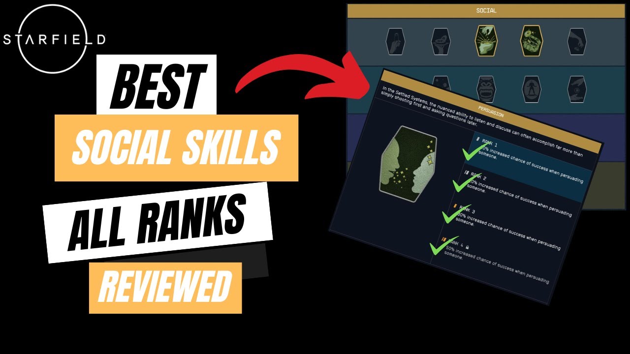 Best Skills in Starfield - Complete SOCIAL SKILLS Guide - ALL RANKS ...
