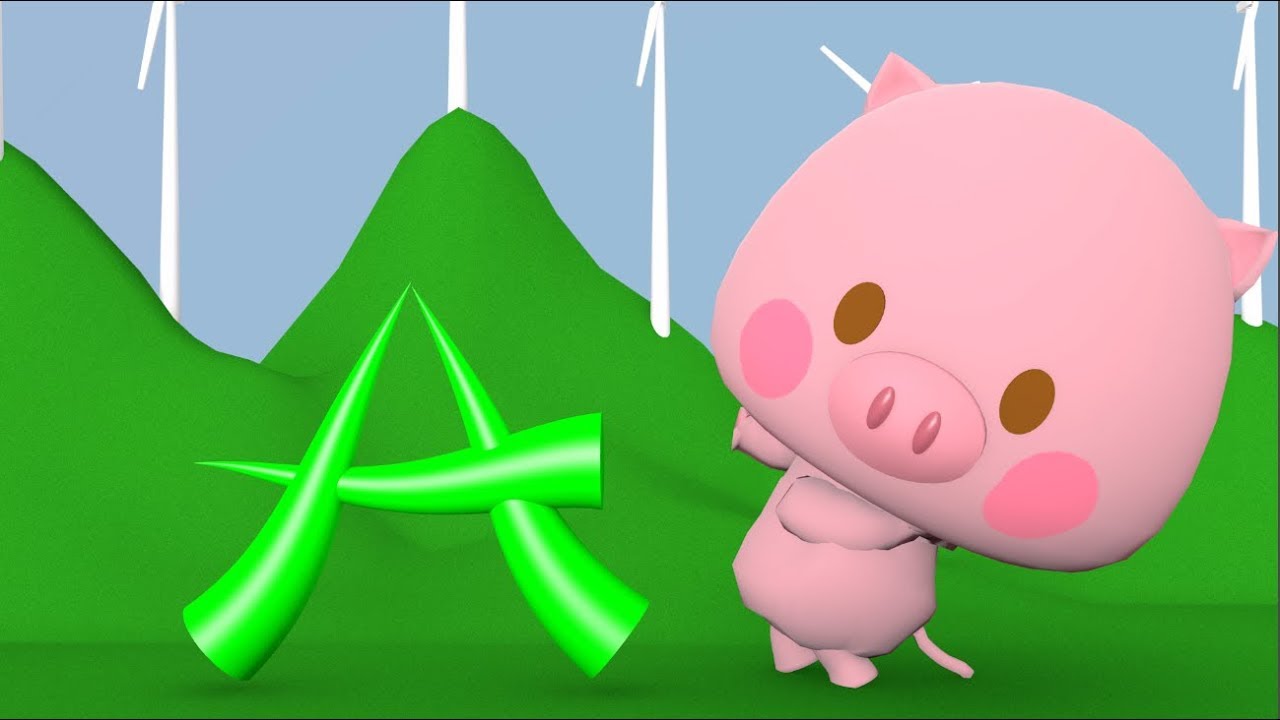 Alphabets Song Learn ABC Nursery Rhymes - Haha Big Wewe - YouTube