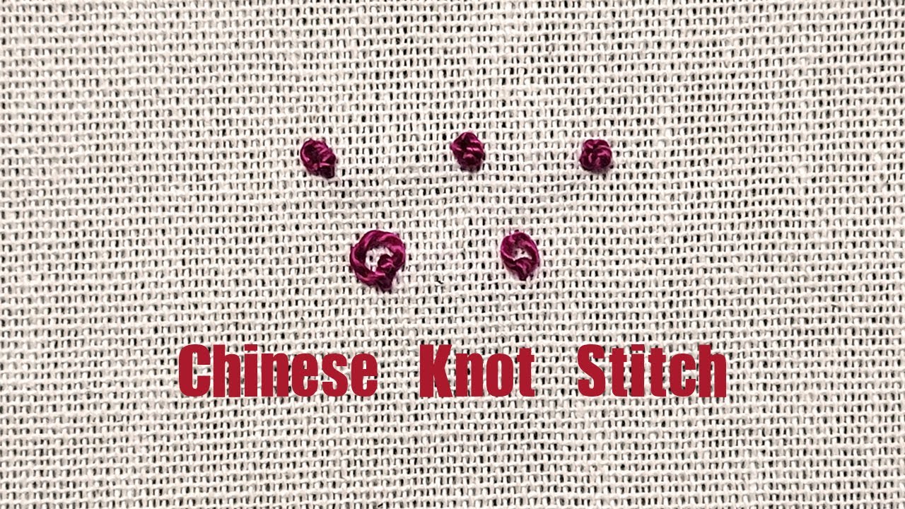 차이니스 노트 스티치 Chinese Knot Stitch - YouTube